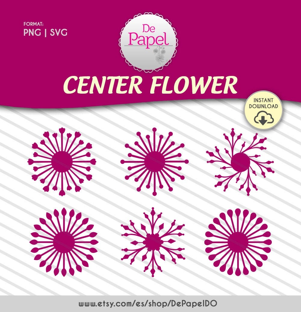 Flower Center Template