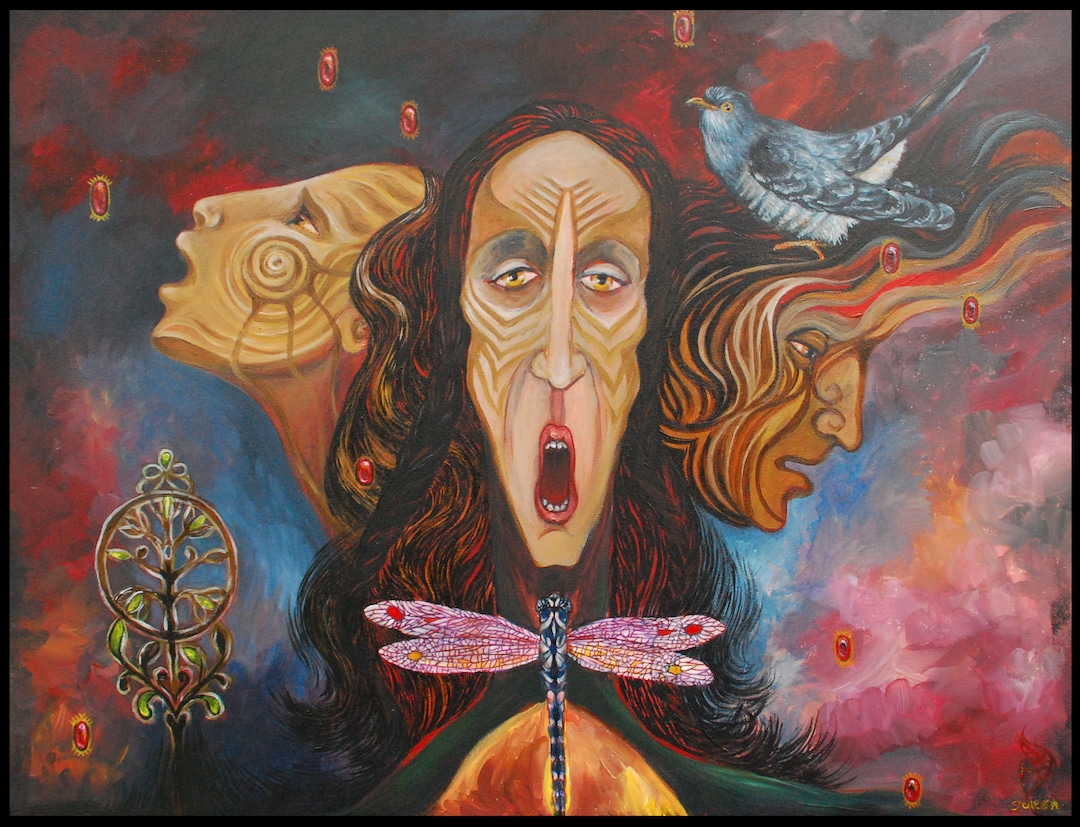 Painting, Acrylic Painting, Laima Goddess of Fate, Original Artwork - Etsy