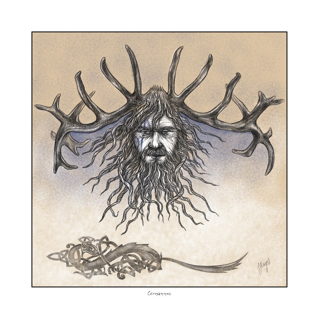 Cernunnos, Celtic God of the Wild Art Print - Etsy