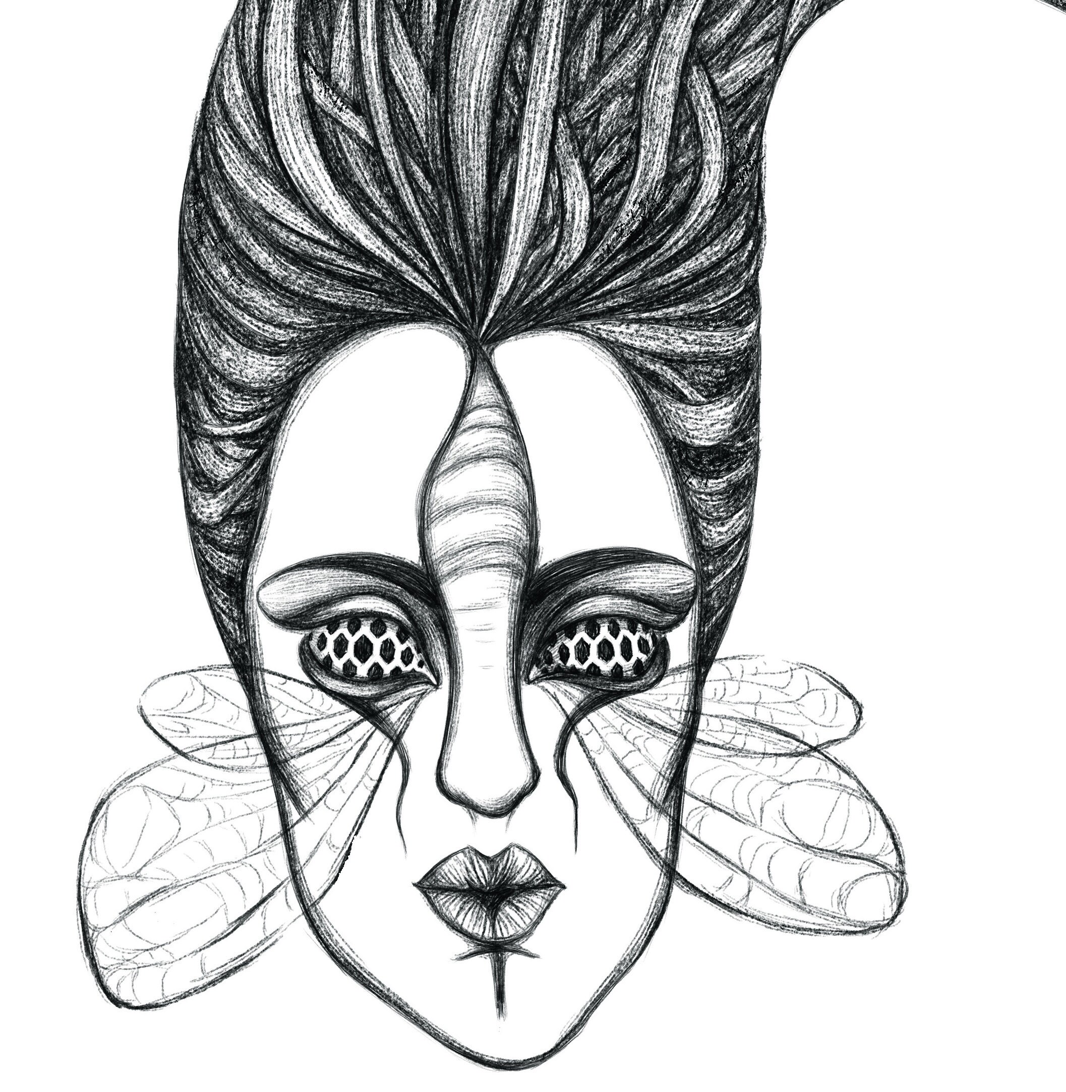 Goddess of the Bees Art Print, Pagan Decor, Pagan Gifts, Goddess Art ...