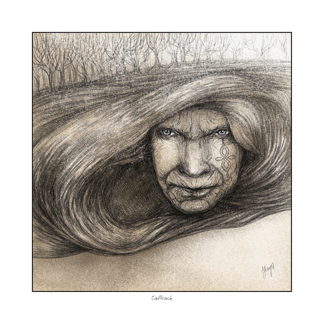 Cailleach, Celtic Goddess of Winter Art Print - Etsy