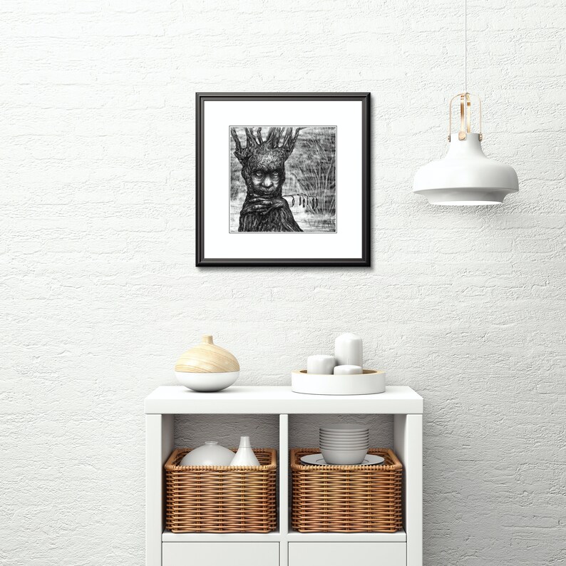 Lazdona Hazel Tree Goddess Art Print | Etsy