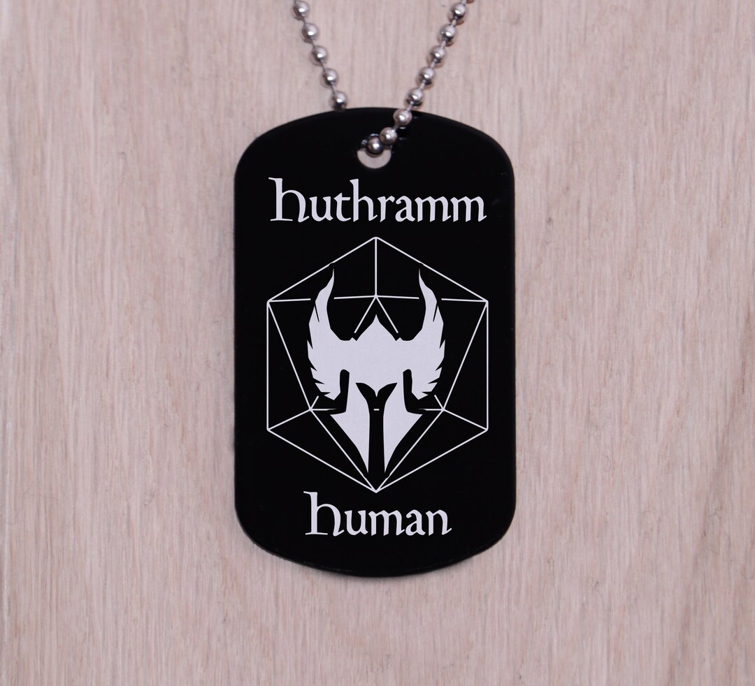 Personalized Paladin ID Tag, Dungeond and Dragons Character Pendant ...