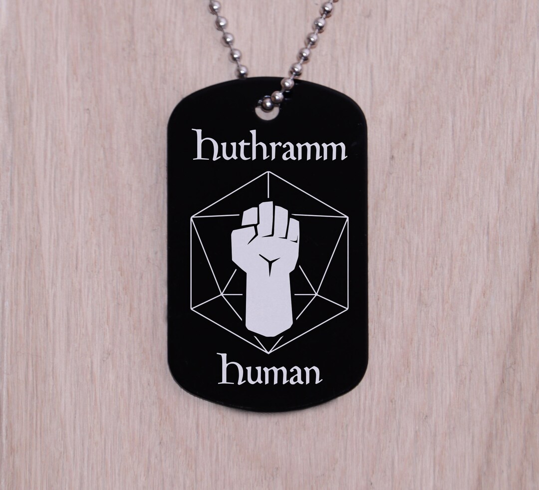 Personalized Monk ID Tag, Dungeond and Dragons Character Pendant ...