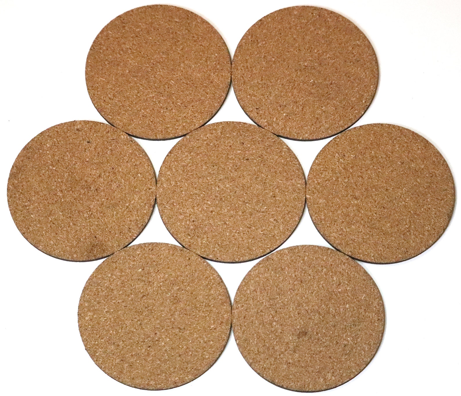 Blank Circle Cork Coasters, Dark Edges for DIY and Crafts - Etsy Australia