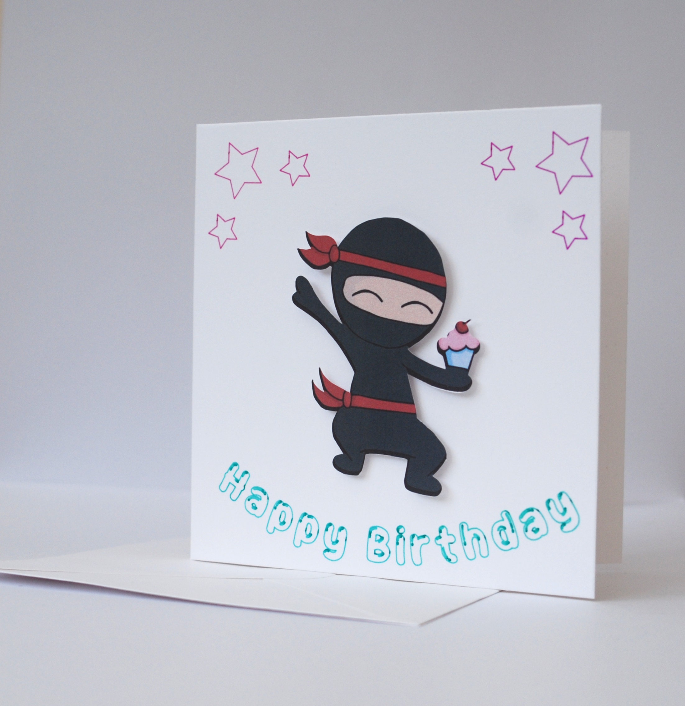 Ninja Birthday Card