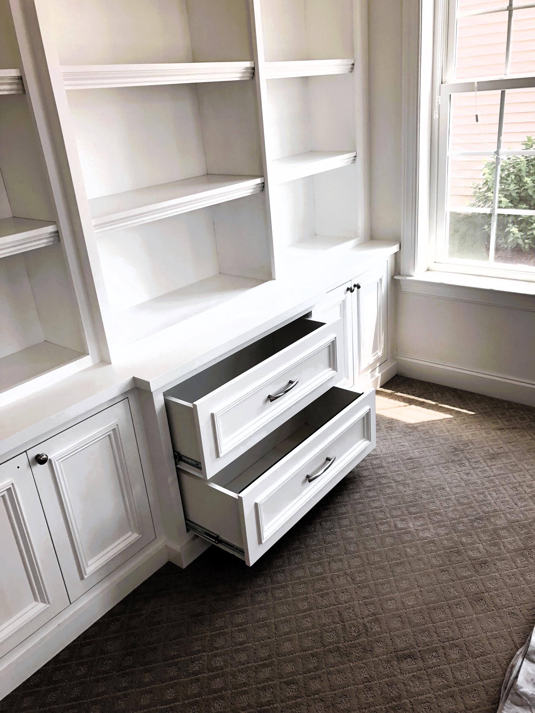 Library Wall Unit With Storage - Etsy