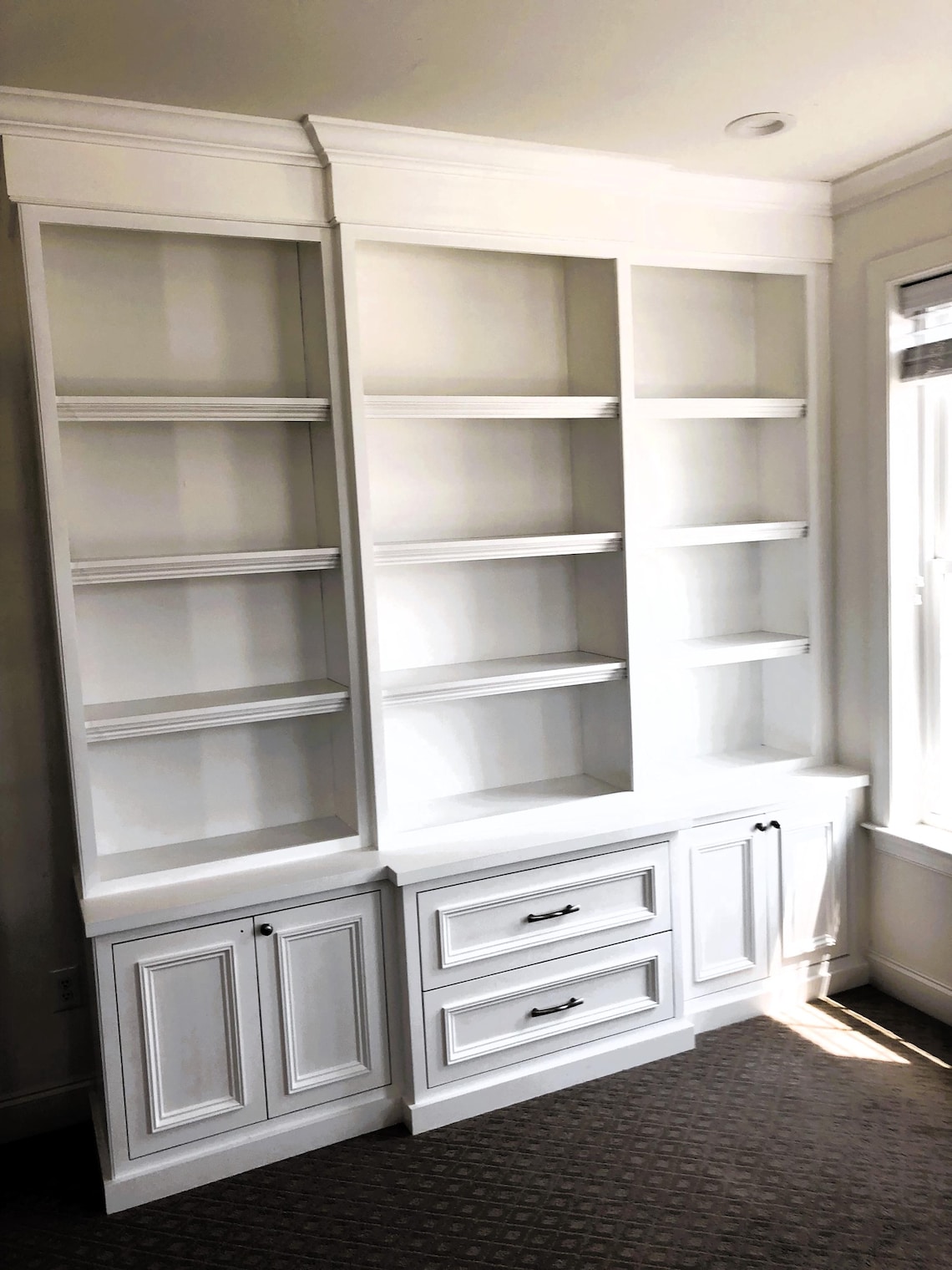 Library Wall Unit With Storage - Etsy