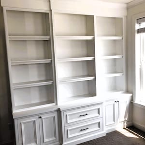 Library Wall Unit With Storage - Etsy