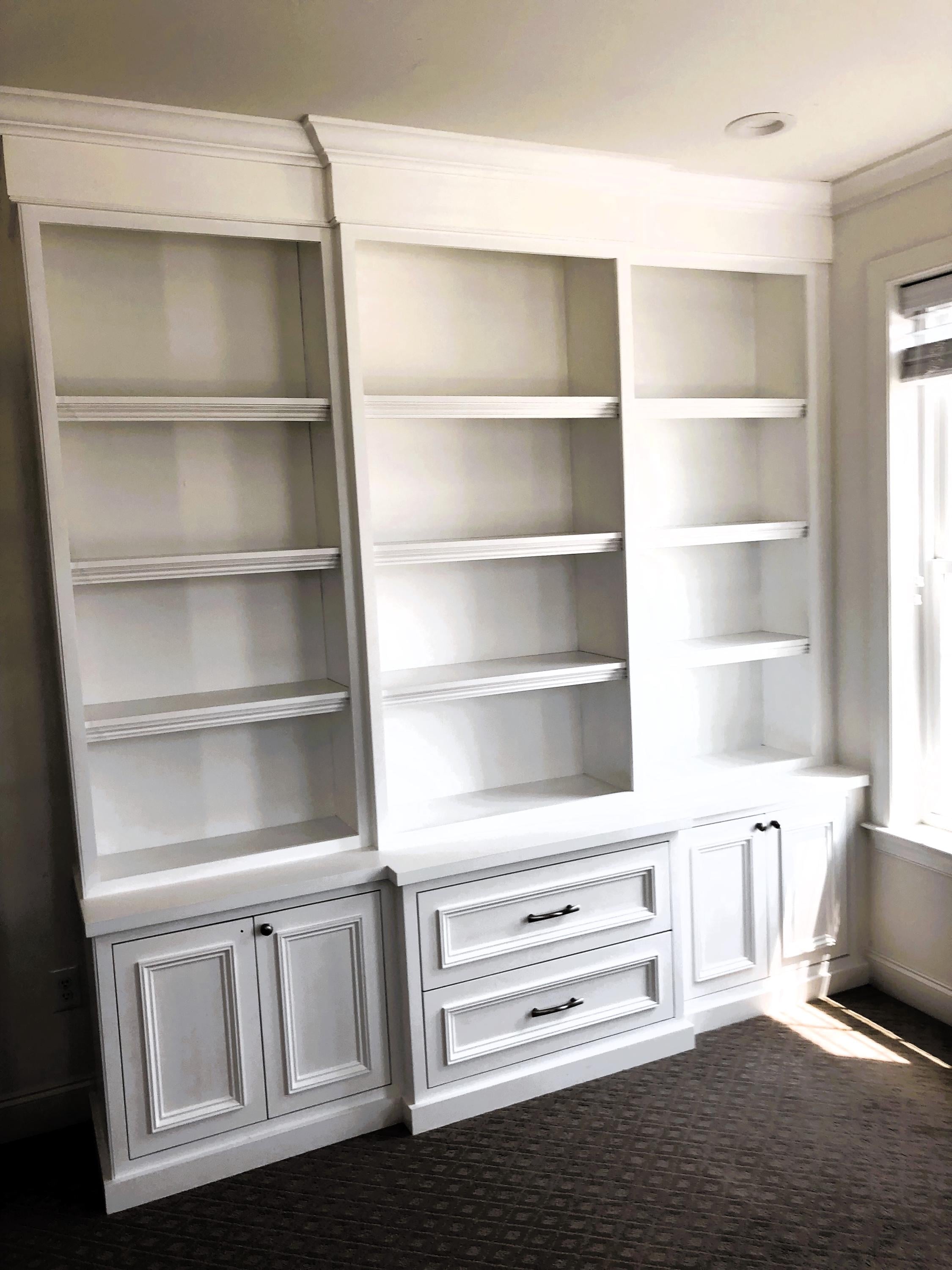 Library Wall Unit With Storage - Etsy