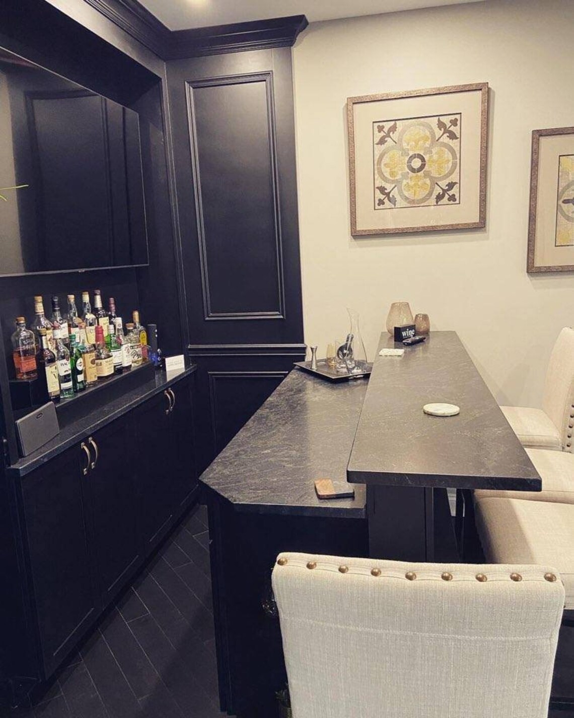 Contemporary Bar & Back Bar - Etsy