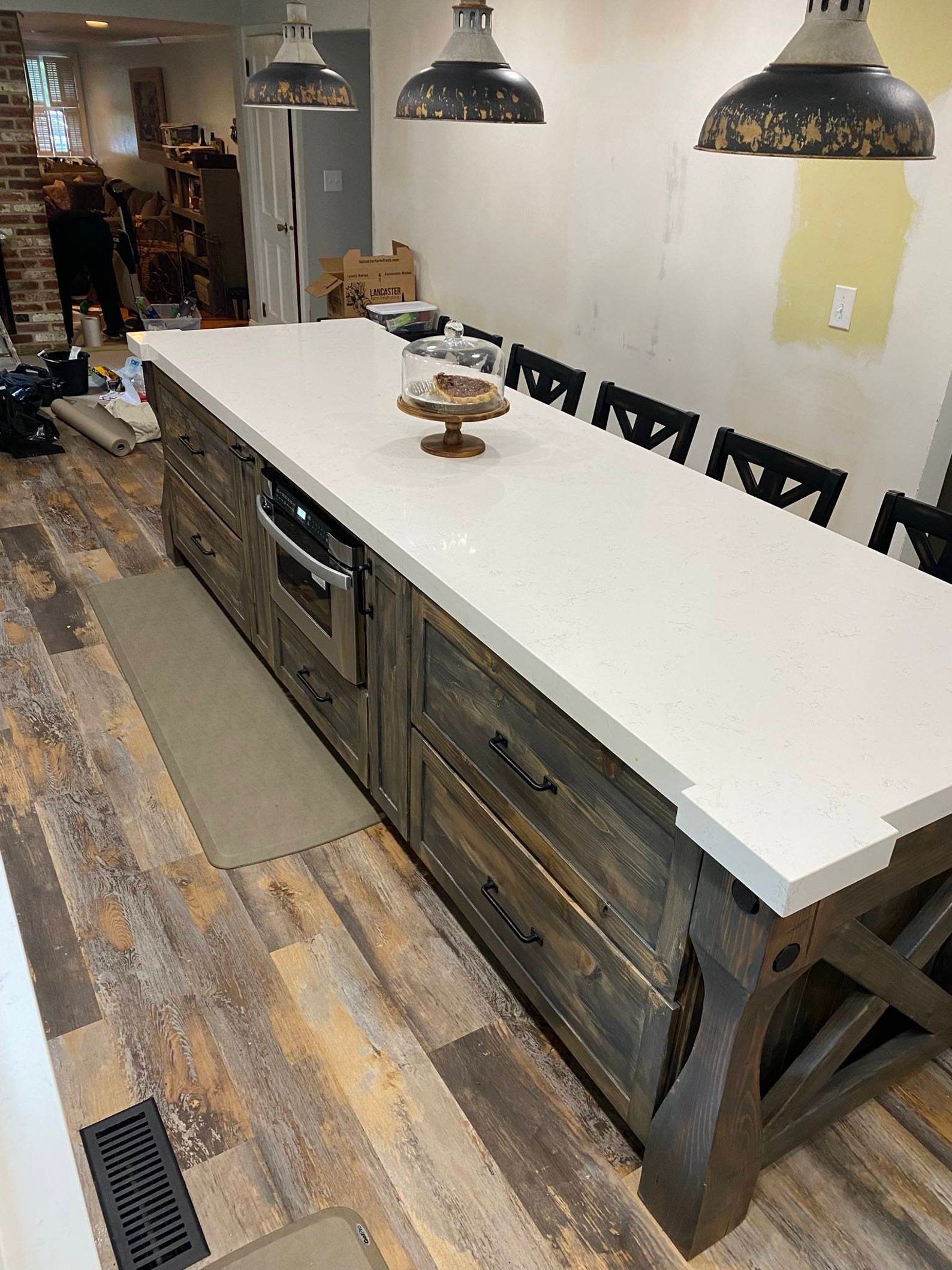 Custom Rustic 12ft. Kitchen Island - Etsy
