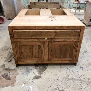 Rustic Kitchen Island With Available Extra Storage - Etsy