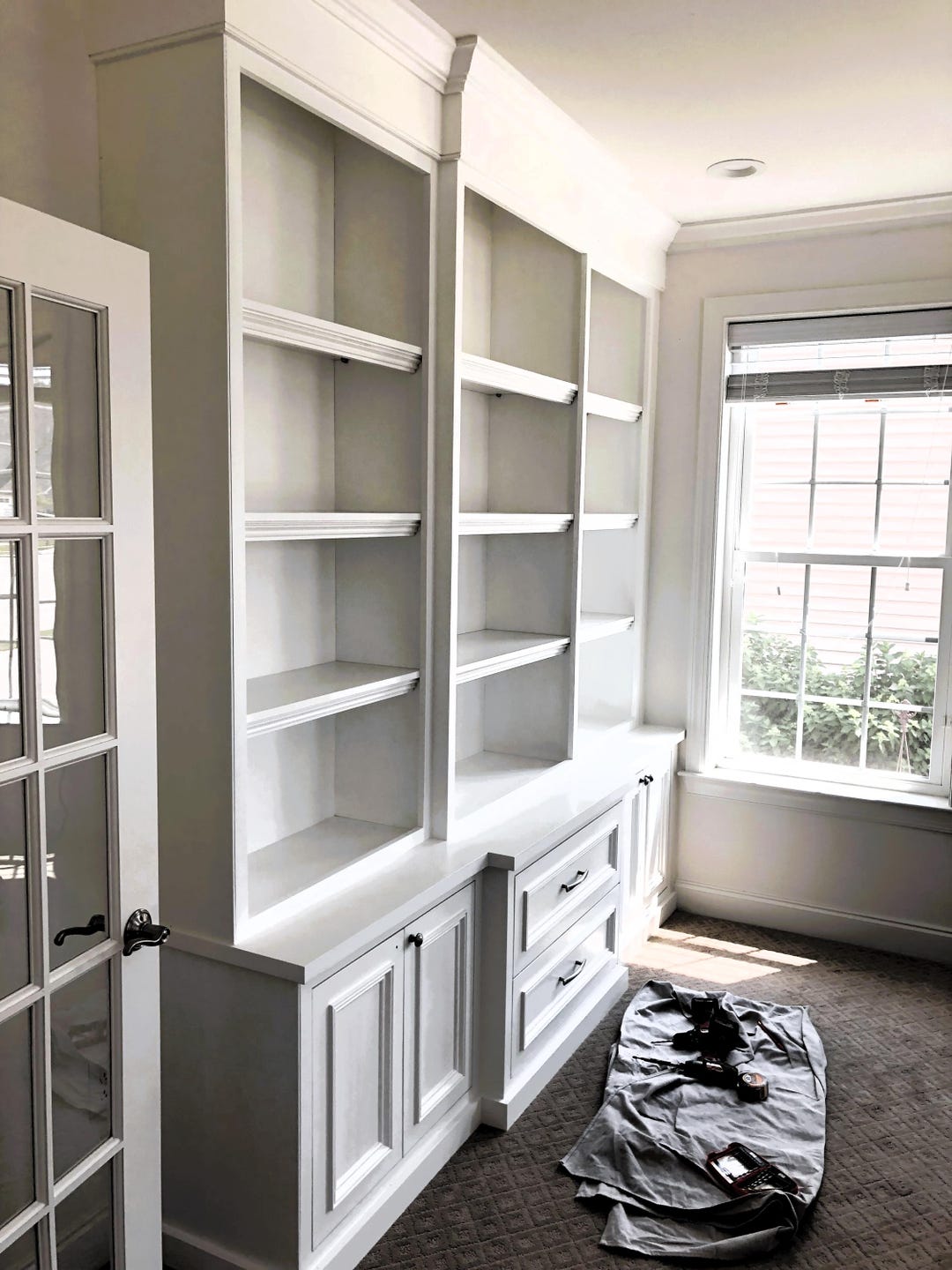 Library Wall Unit With Storage - Etsy