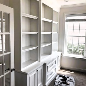 Library Wall Unit With Storage - Etsy