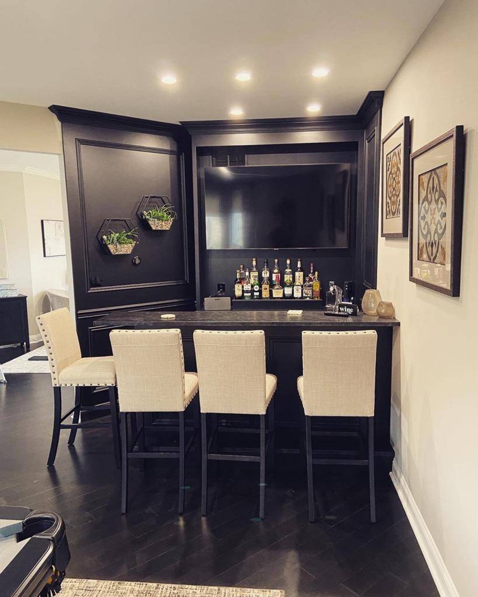 Contemporary Bar & Back Bar - Etsy