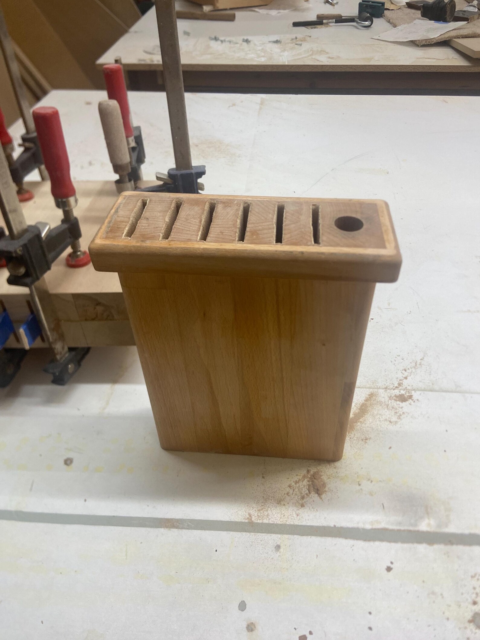 Butcher Block Knife Holder - Etsy