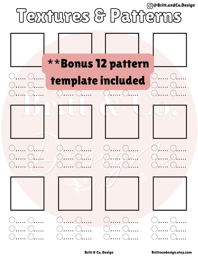 Alcohol Markers Practice Page Printable Coloring Practice Instant ...