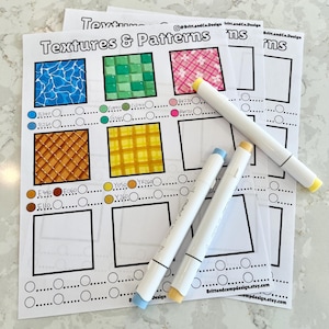 Alcohol Markers Practice Page Printable Coloring Practice Instant ...