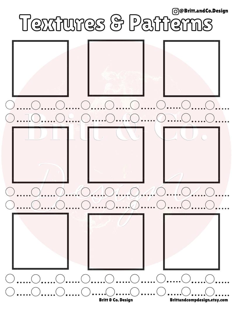 Alcohol Markers Practice Page Printable Coloring Practice Instant ...