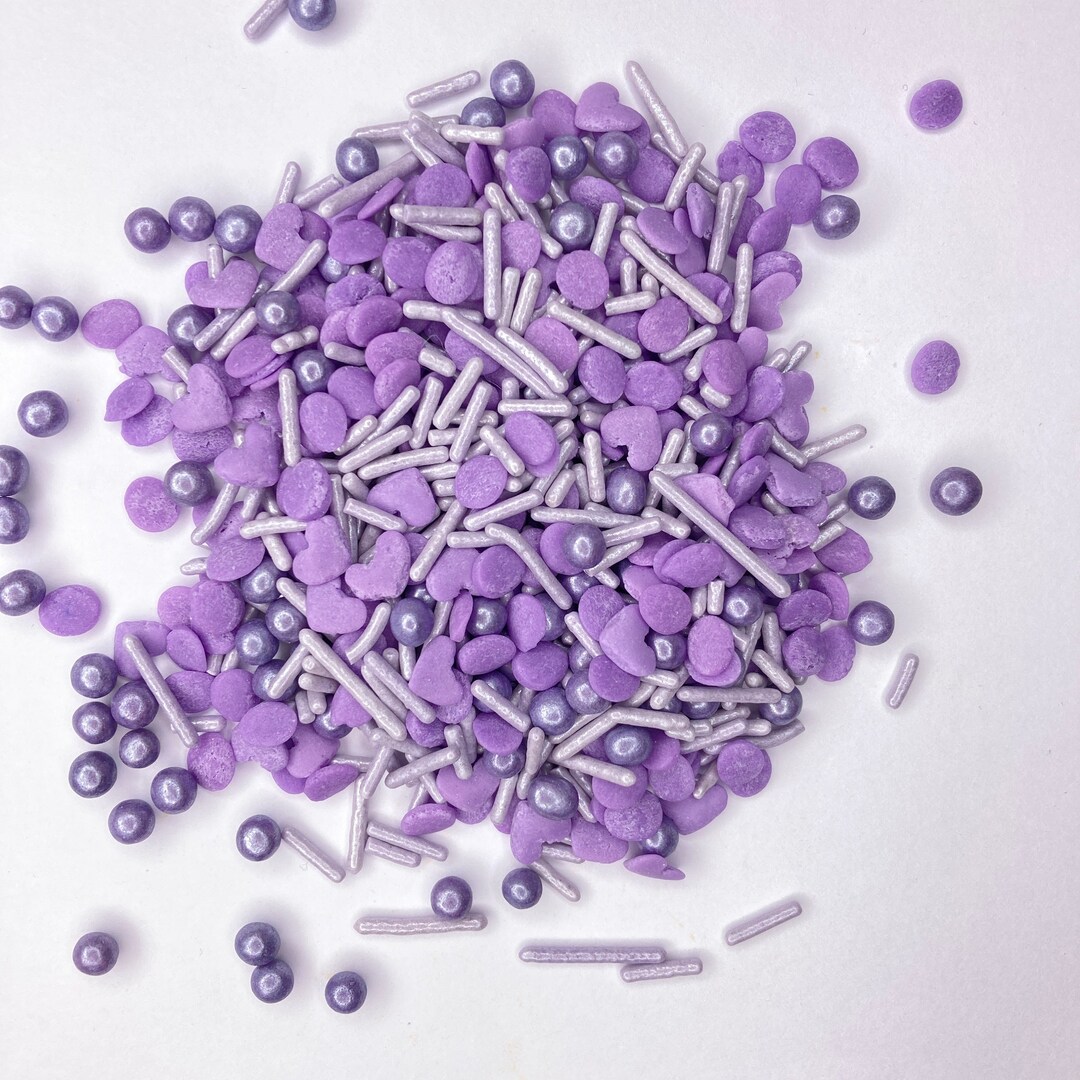Purple Sprinkle Mix for Topping Bath Bombs Vegan Cruelty Free - Etsy