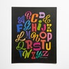 Funky Alphabet | Alphabet | Poster - Etsy