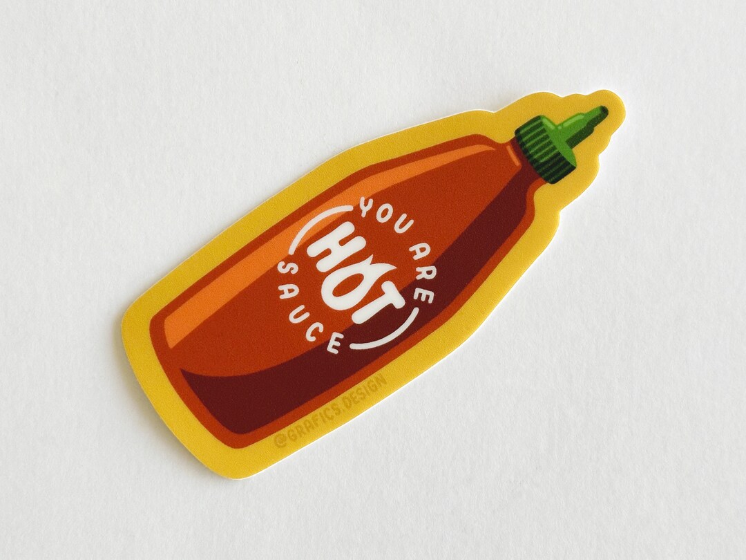 Hot Sauce | Spicy Food Pun | Sticker - Etsy