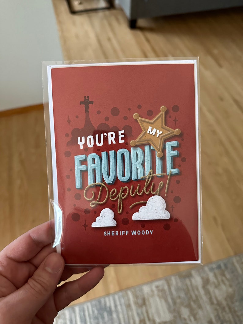 You're My Favorite | Sheriff | Greeting Card - Etsy