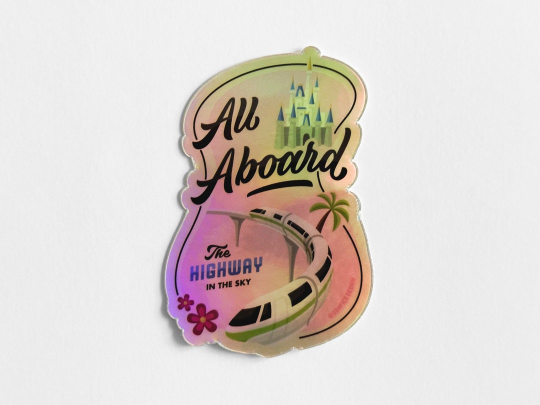 Highway in the Sky | Monorail | Holographic Sticker - Etsy