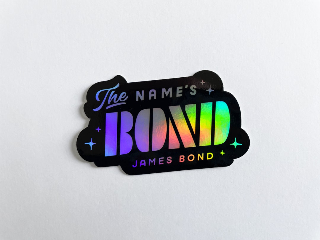James Bond Holographic Sticker - Etsy