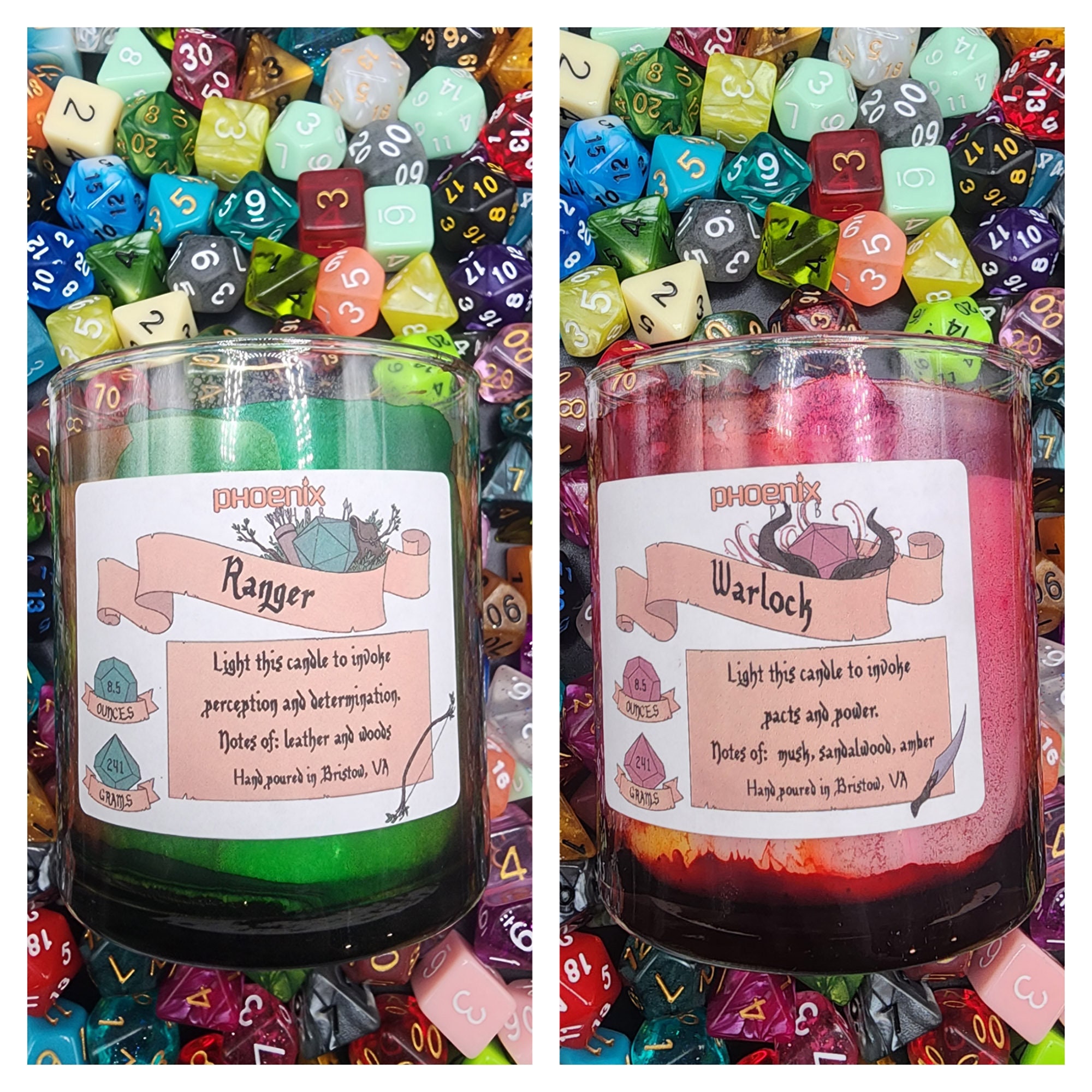 Dnd Class Inspired Scented Candles - Etsy
