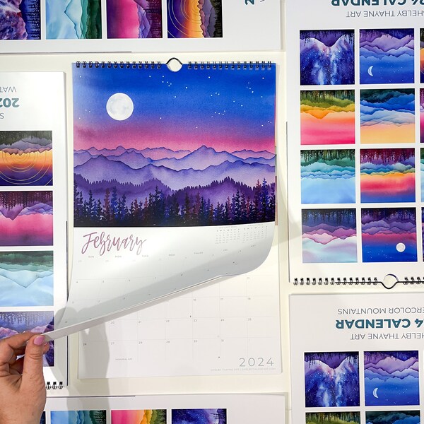 2024 Mountain Calendar - Etsy