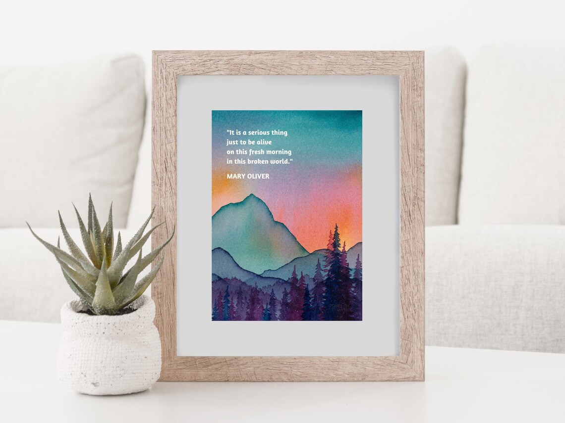 Inspirational Quote Printable Wall Art | Serious Thing to Be Alive ...