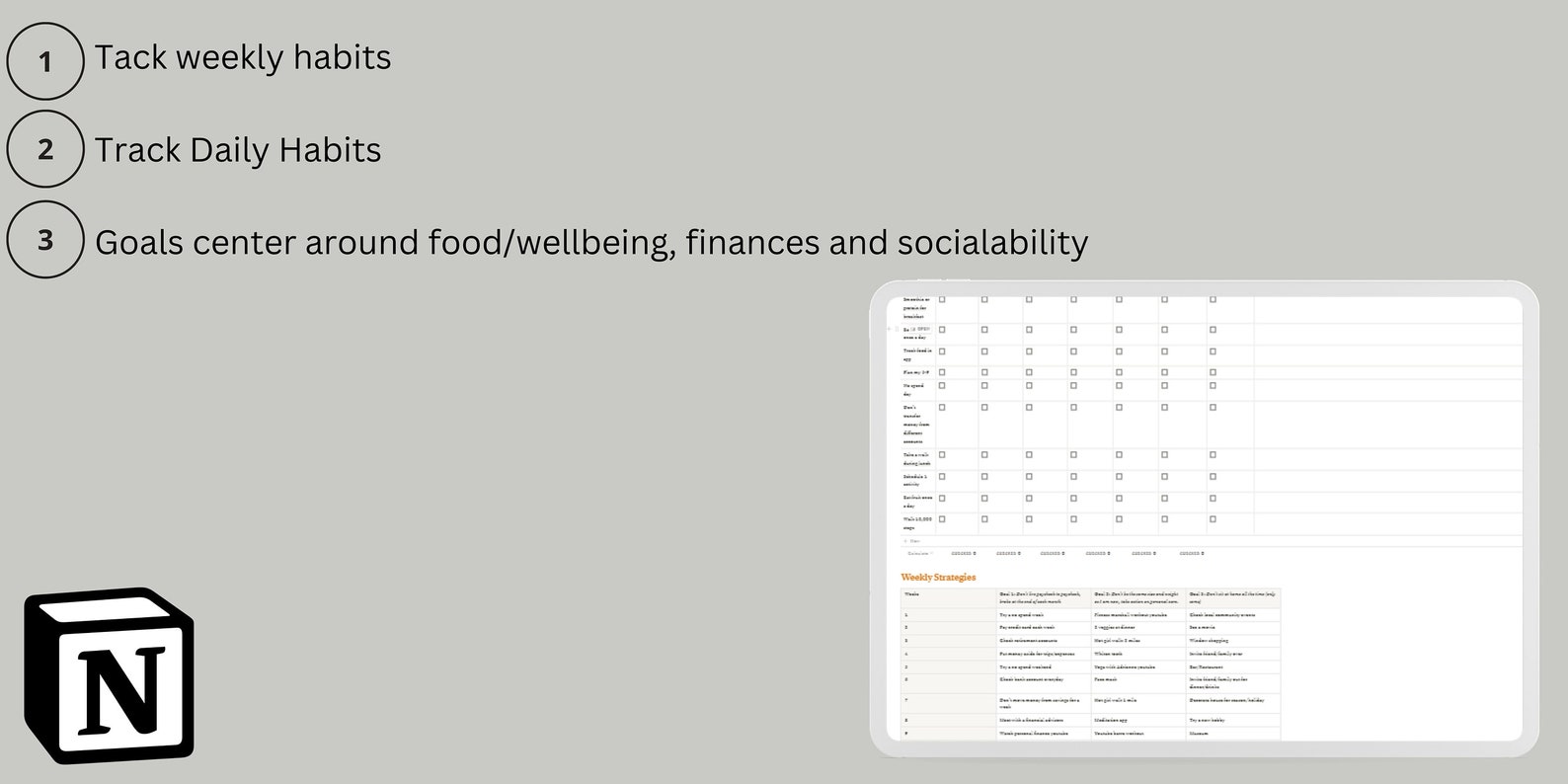 SUMMER 3 MONTH Notion Goal Template, Goal Spreadsheet, Notion Template ...