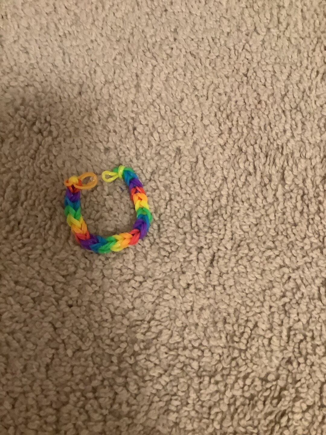 Rainbow Double Fishtail Rainbow Loom Bracelet - Etsy
