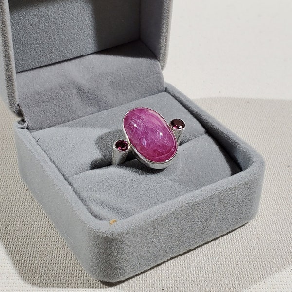 Rhodolite Ring - Etsy