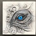 Dragon Eye Tile, Blue Eye 4.25x 4.25 Tile, Concrete Tile, Relief ...