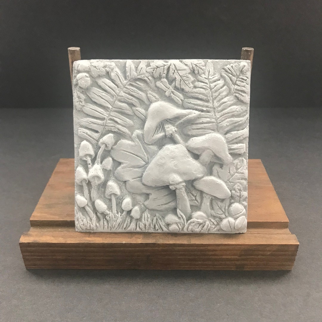 Pixie Ring Tile, 3.75"x 3.75" Tile, Concrete Tile, Relief Sculpture ...
