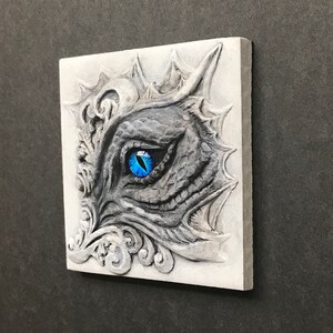 Dragon Eye Tile, Blue Eye 4.25x 4.25 Tile, Concrete Tile, Relief ...