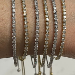 925 Sterling Silver Bolo Bracelet / Clasp Free Adjustable Slider With ...