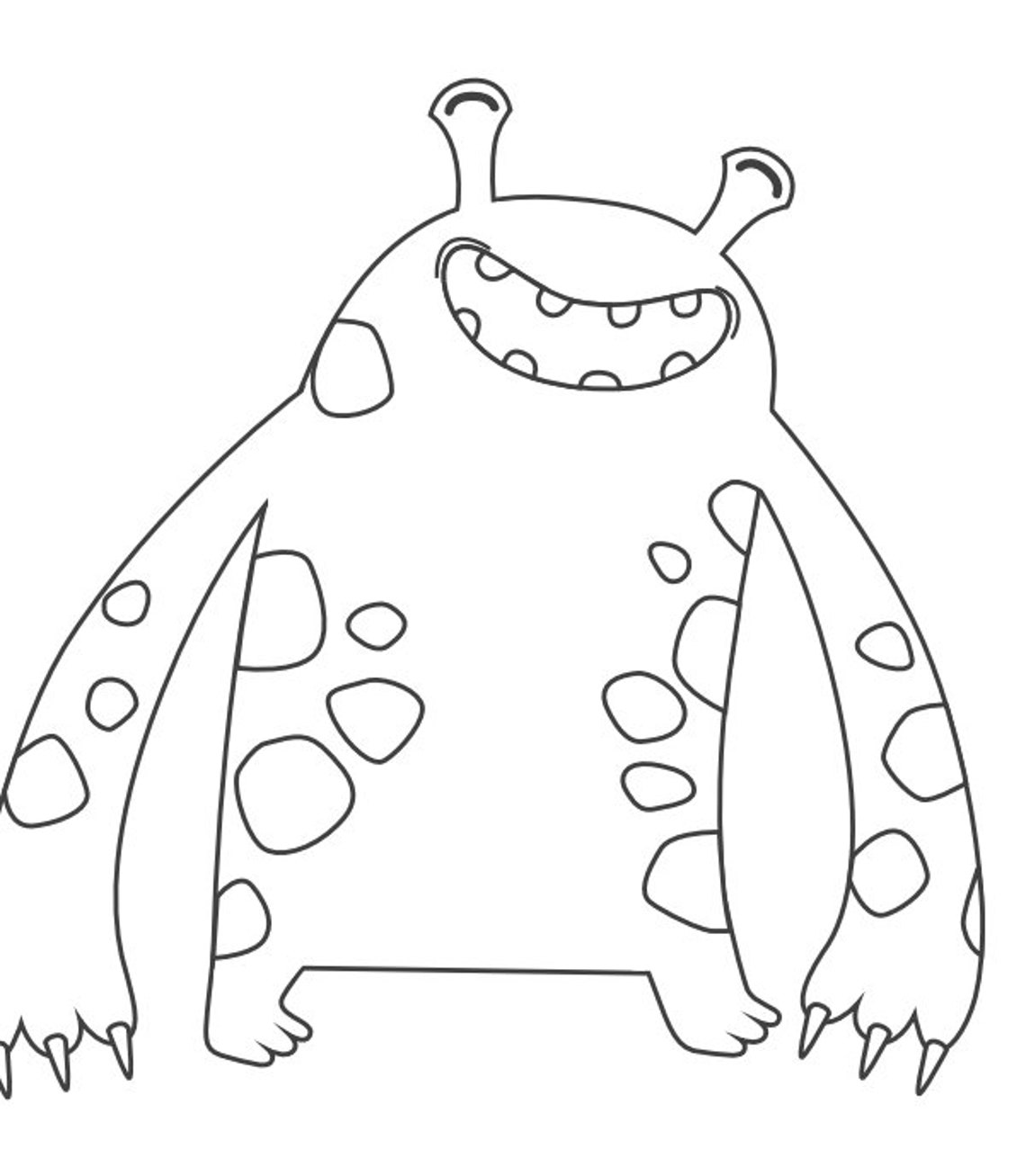 Kids PRINTABLE INSTANT DOWNLOAD Monster Halloween Coloring Book ...