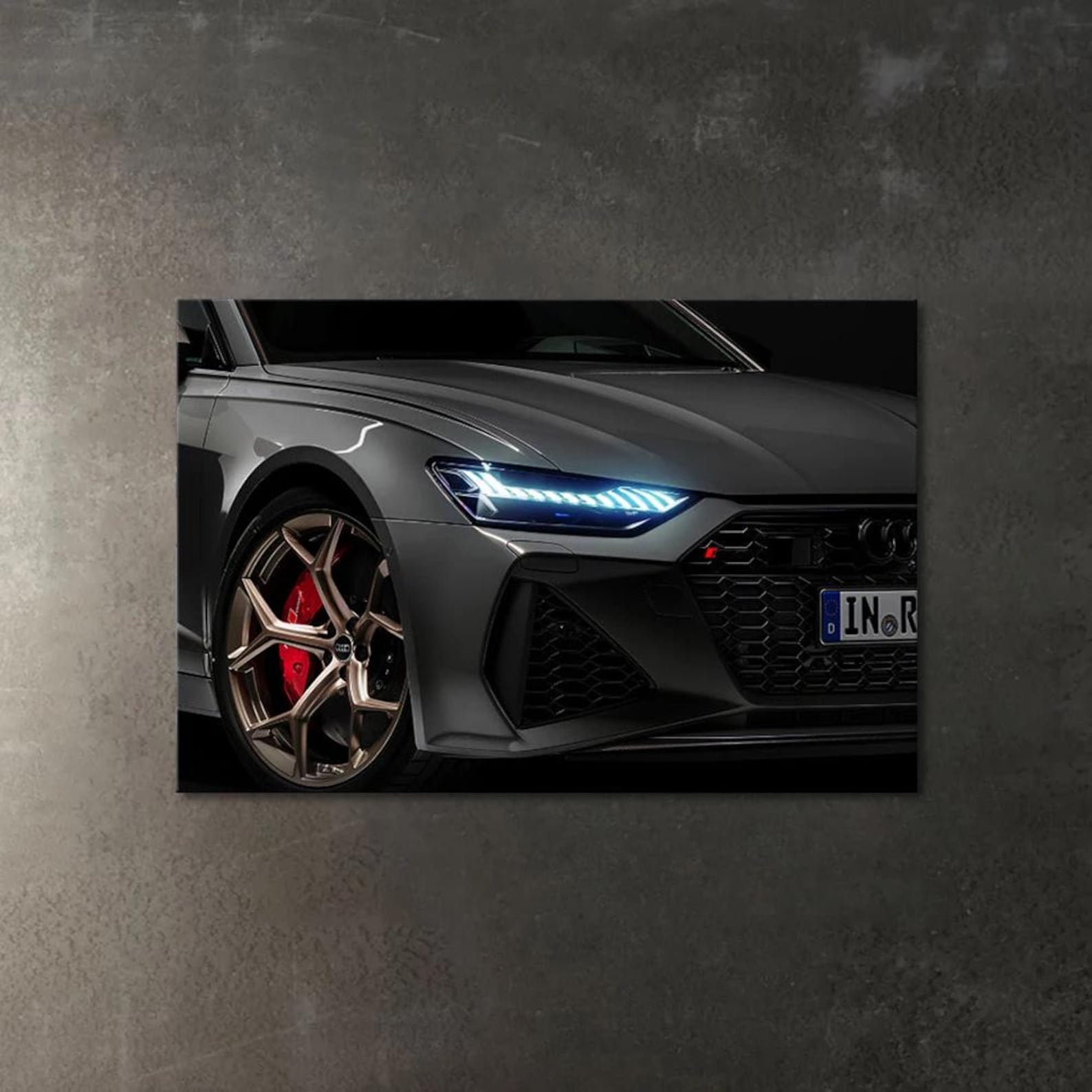 Supercar LED Wall Art - Backlit Canvas Print - Modern Sports Car Decor ...