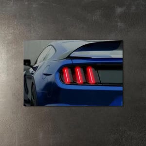 Supercar LED Wall Art - Backlit Canvas Print - Modern Sports Car Decor ...
