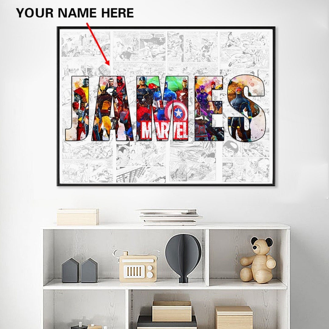 Benutzerdefinierte Superhelden Namen Druck, personalisierte Superhelden ...