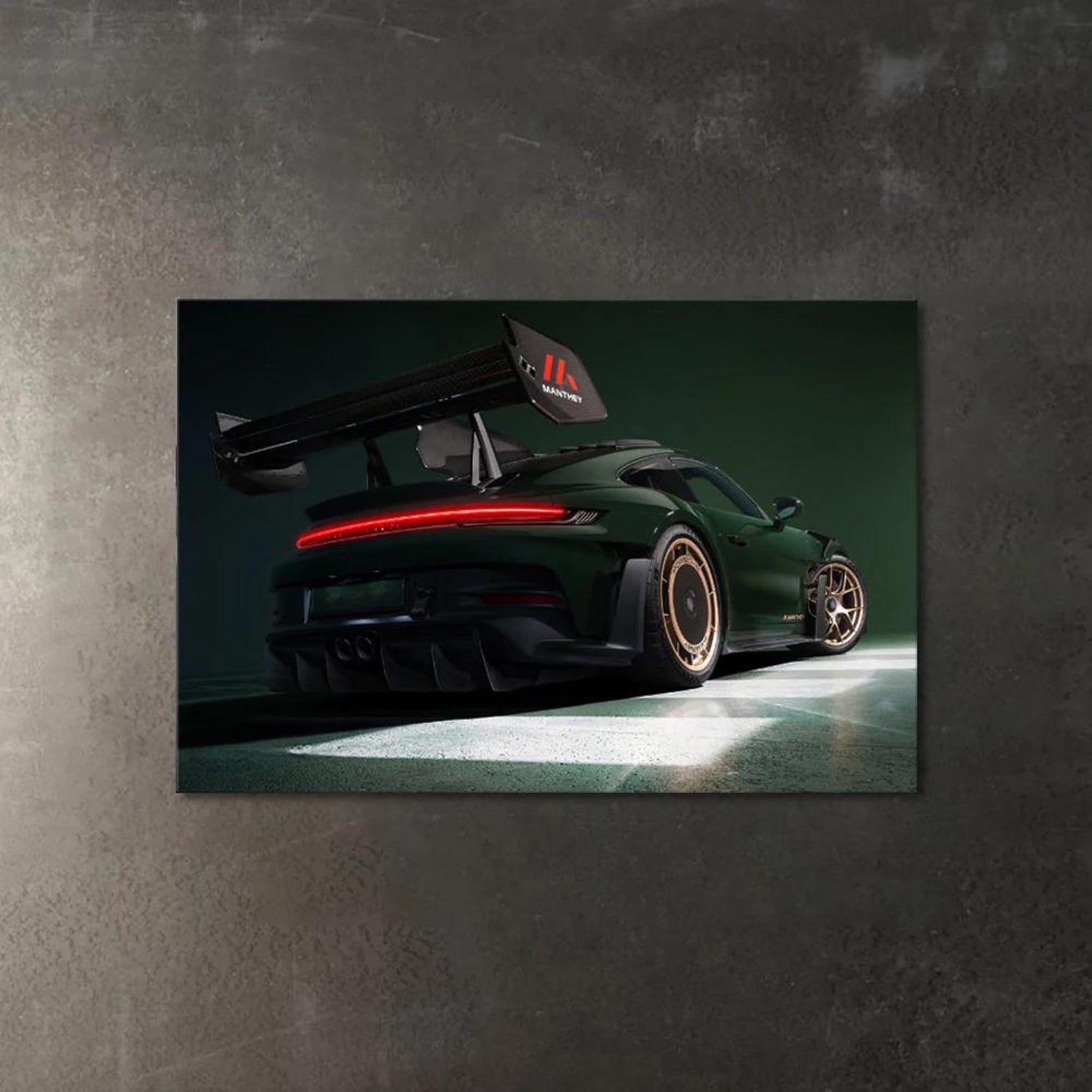 Supercar LED Wall Art - Backlit Canvas Print - Modern Sports Car Decor ...
