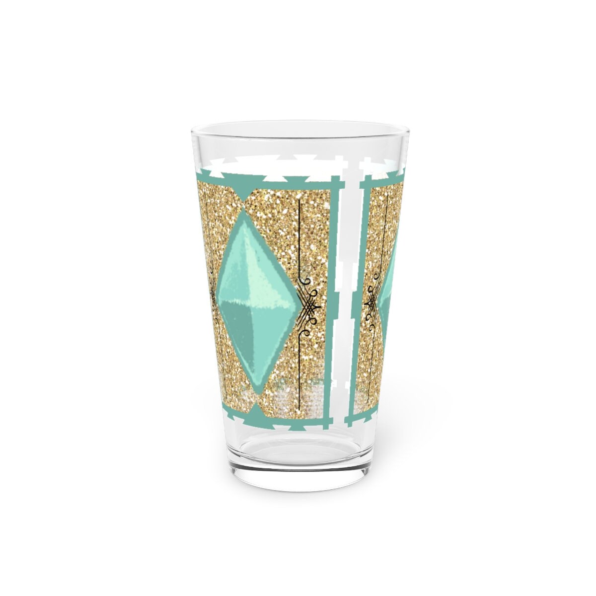 Diamond Design Mid Century Modern Vintage Inspired Glassware, Vintage ...