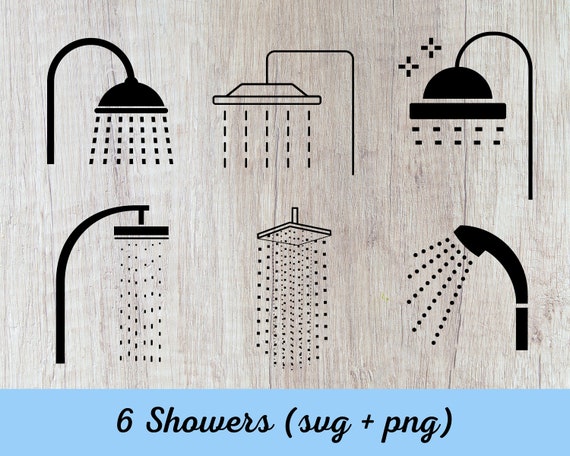 Shower SVG Shower Head Rain Shower Svg PNG Digital - Etsy