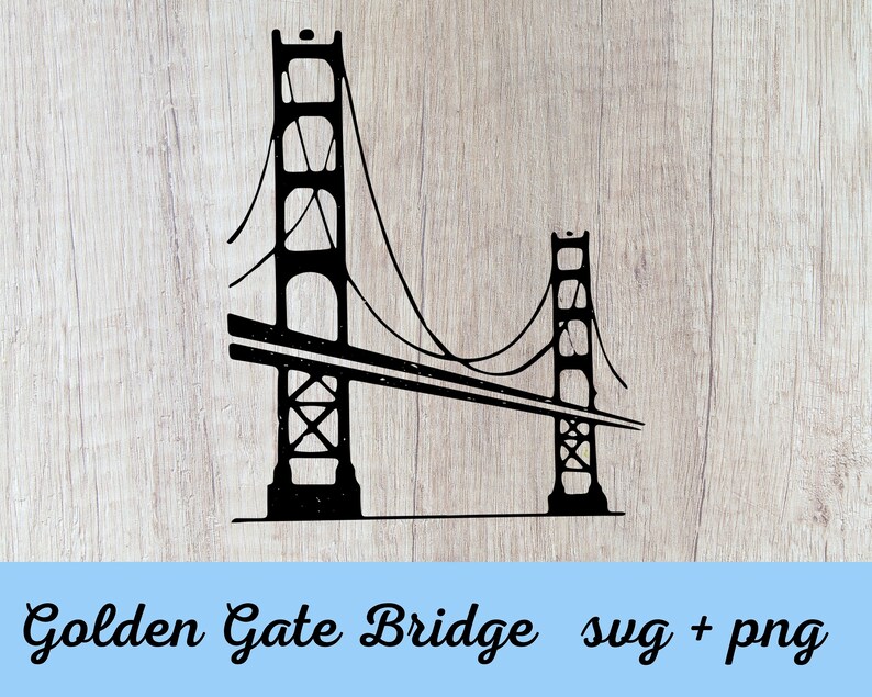 Golden Gate Bridge SVG, PNG - Etsy