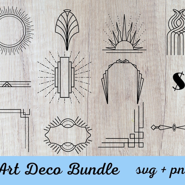 Art Deco Svg - Etsy