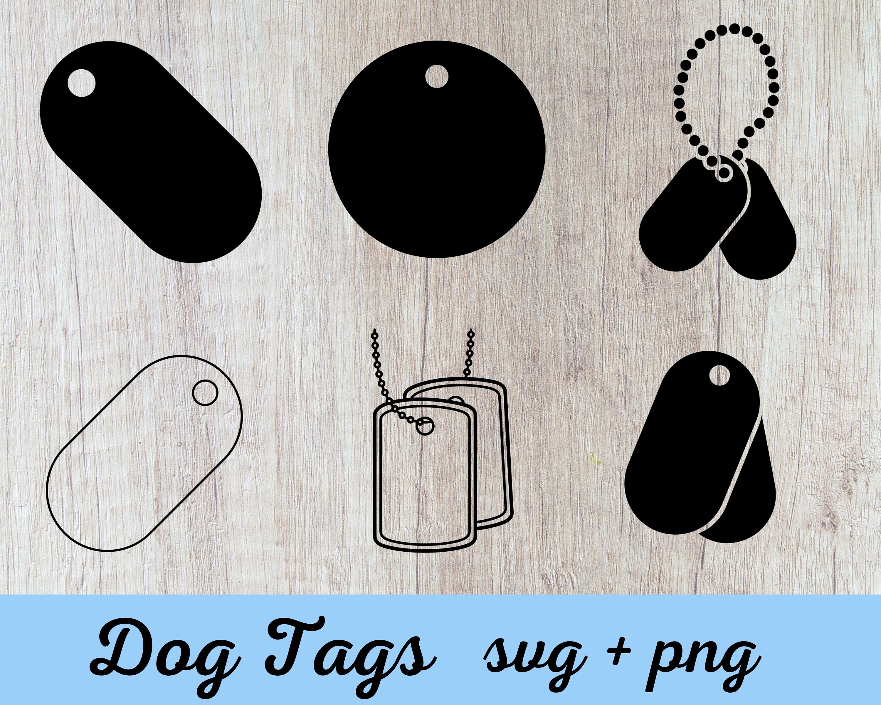 Dog Tag Svg, Dog Tag, Silhouette, Cricut - Etsy